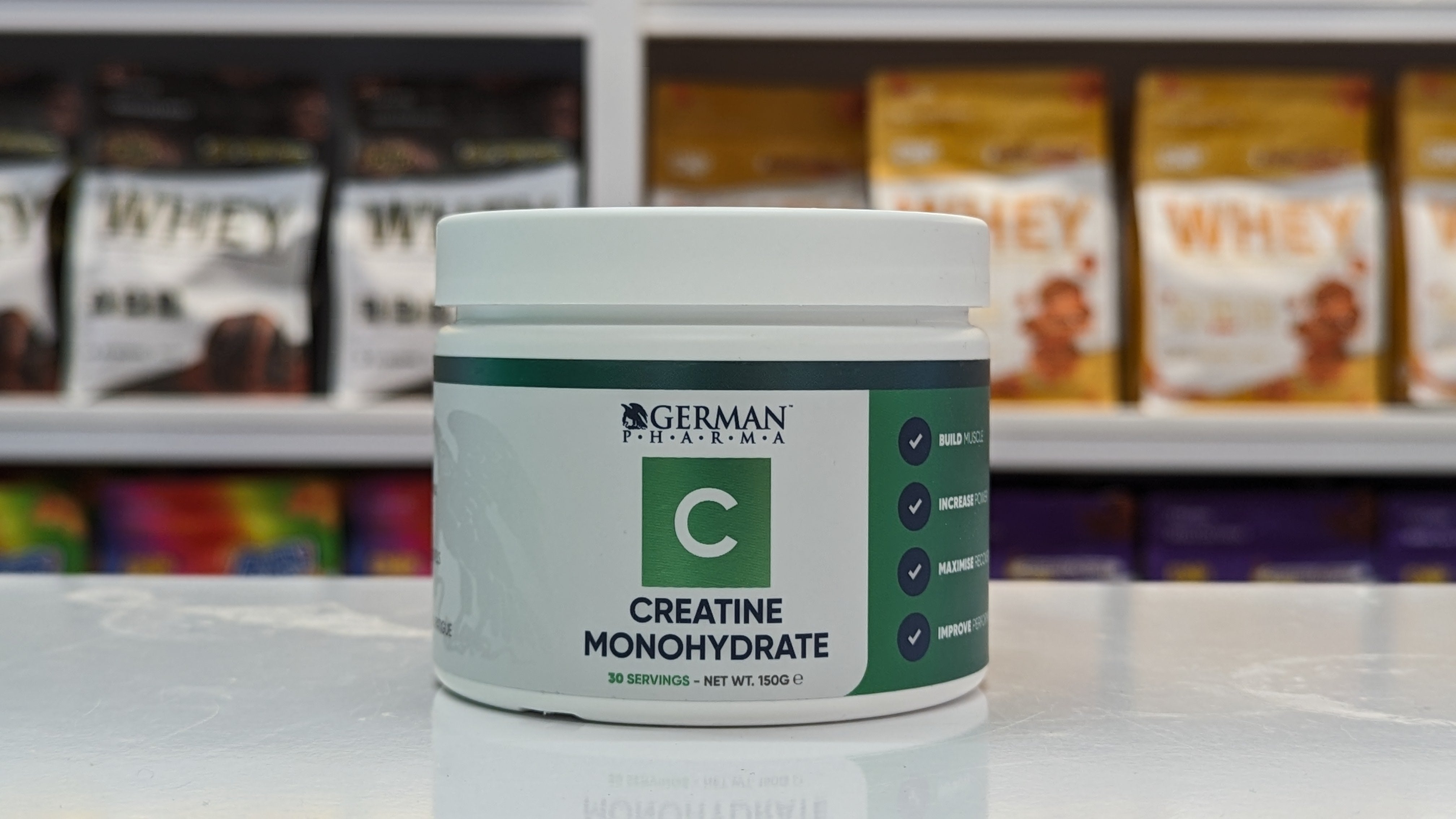 German Pharma - Creatine Monohydrate -150g – Fitness Factory